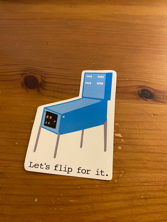 Pinball Themed Stickers Vinyl Sticker Pinball Machine Pop - Etsy