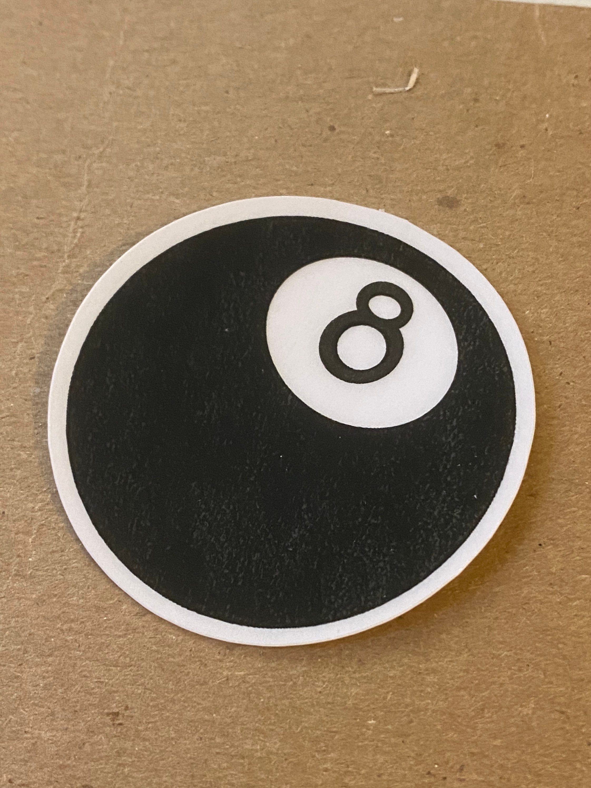 8 Ball Sticker Die Cut Sticker Pool Billiards - Etsy