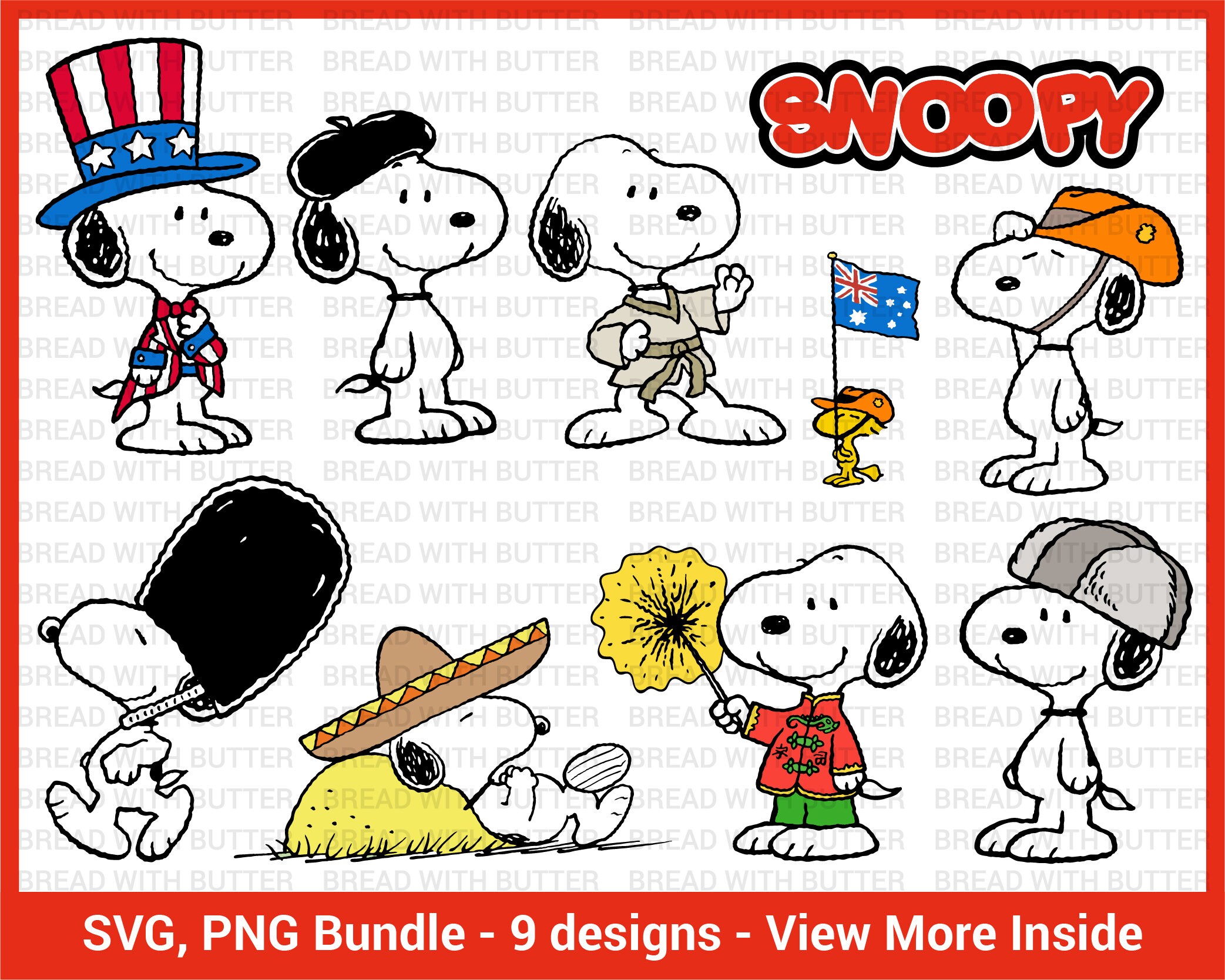 Snoopy SVG Peanuts Digital Art Snoopy PNG Snoopy Vector - Etsy