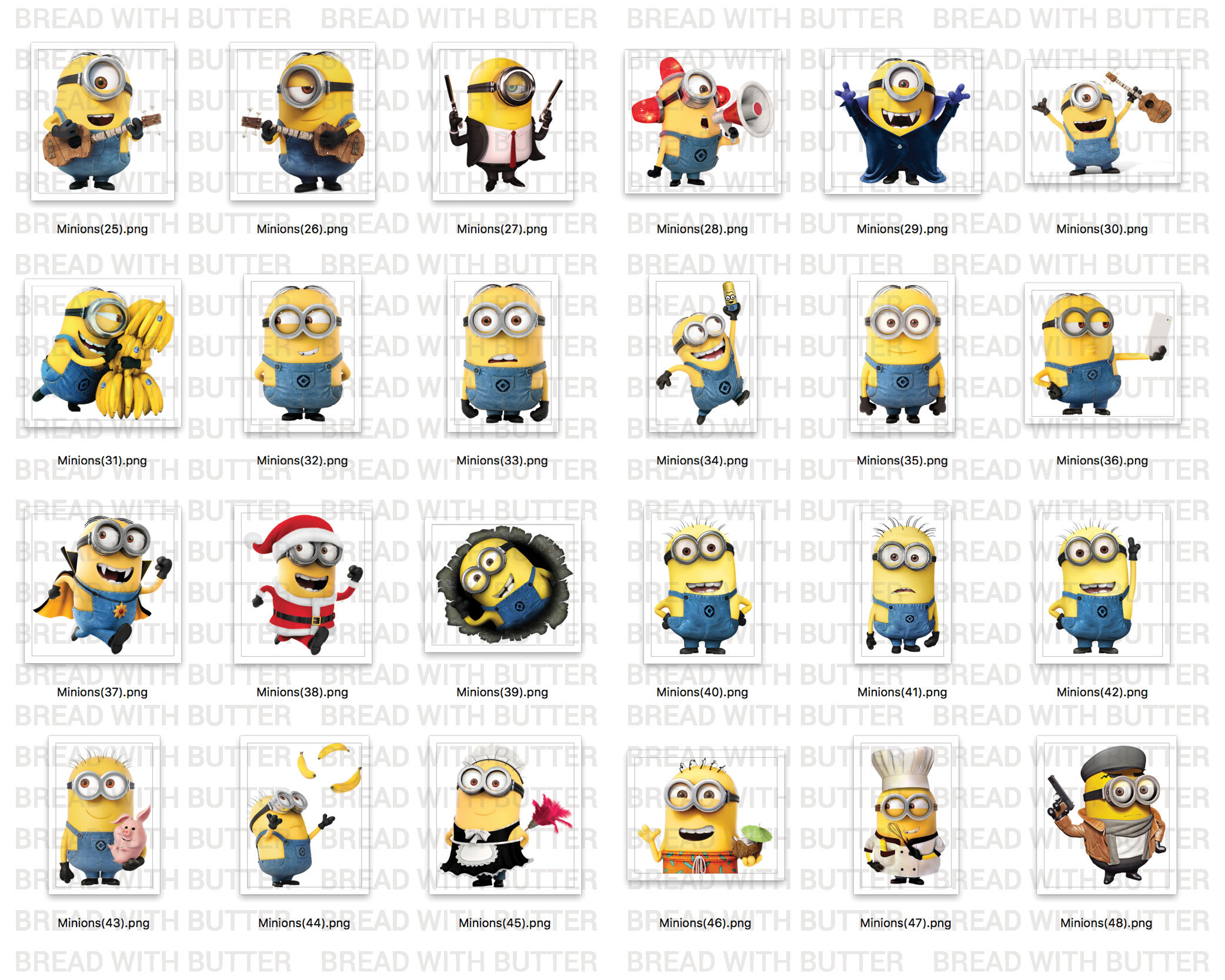 Minions Bundle Minions PNG Despicable Me PNG Minions - Etsy