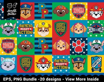 Paw Patrol Stickers - Etsy