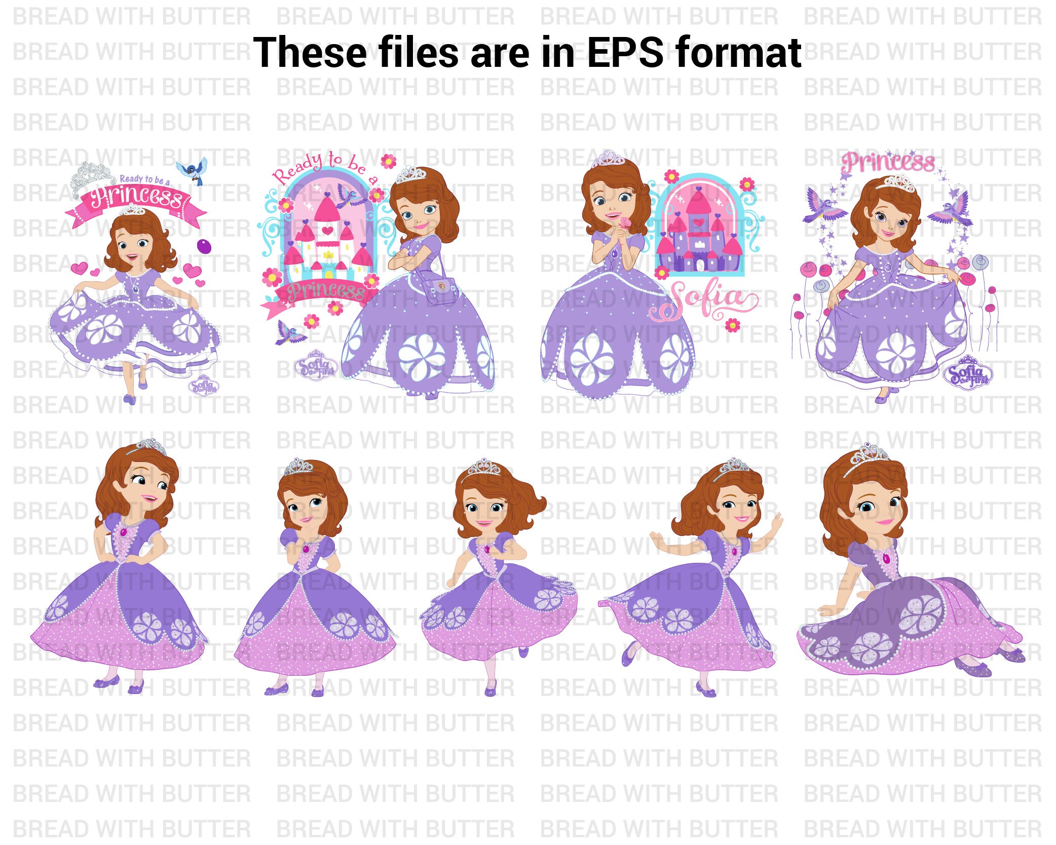 Sofia The First Bundle Sofia The First Svg Sofia The First Etsy