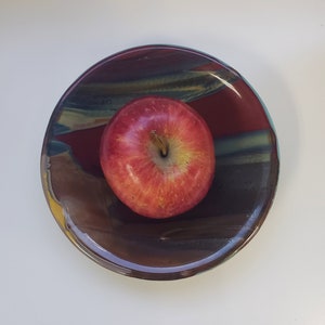 Painted Desert Glass Bowl, Colorful Drifting Sands Dish, Unique Earth ...