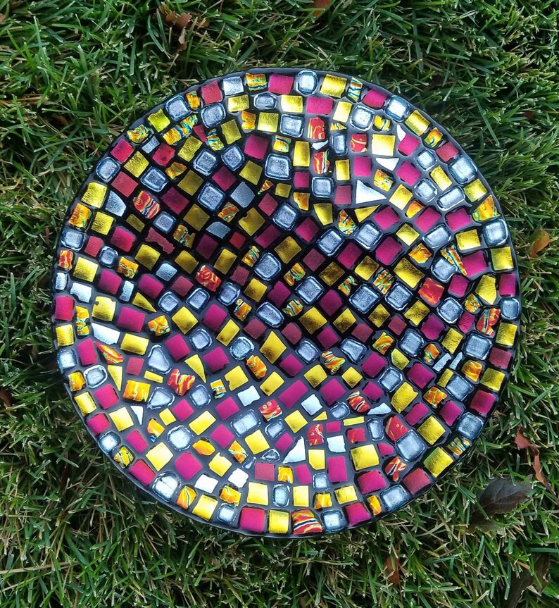 Home & Living Handcrafted Dichroic Glass Dish Great Gift Idea Bright ...