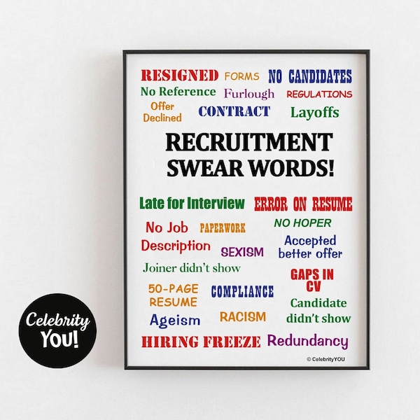 Funny Recruitment Posters - Etsy