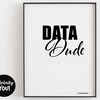 Data Swear Words PRINTABLE Office Decor, Funny Data Analyst Gift, Data ...