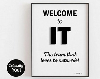 Information Technology Sign - Etsy