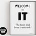 Welcome to IT PRINTABLE Information Technology Office Decor ...