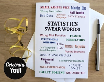 Statistics Birthday Card - Etsy