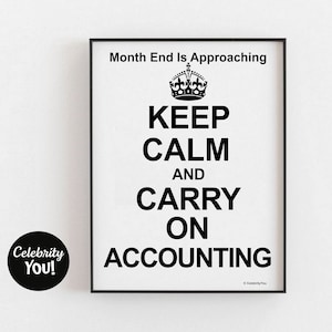 Funny Accounting Sign PRINTABLE Office Decor, Accountant Gift ...