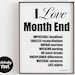Funny Accounting PRINT, Reasons I Love Month End Accountant Office Sign ...