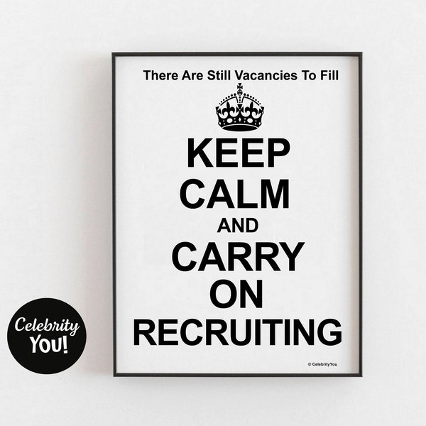 Funny Recruitment Posters - Etsy