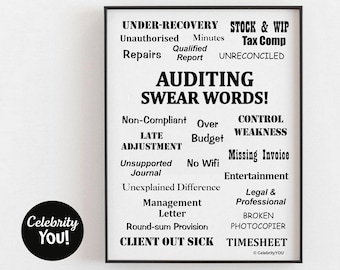Funny Auditor Words - Etsy
