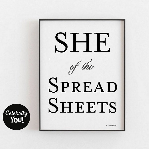 Excel Poster - Etsy