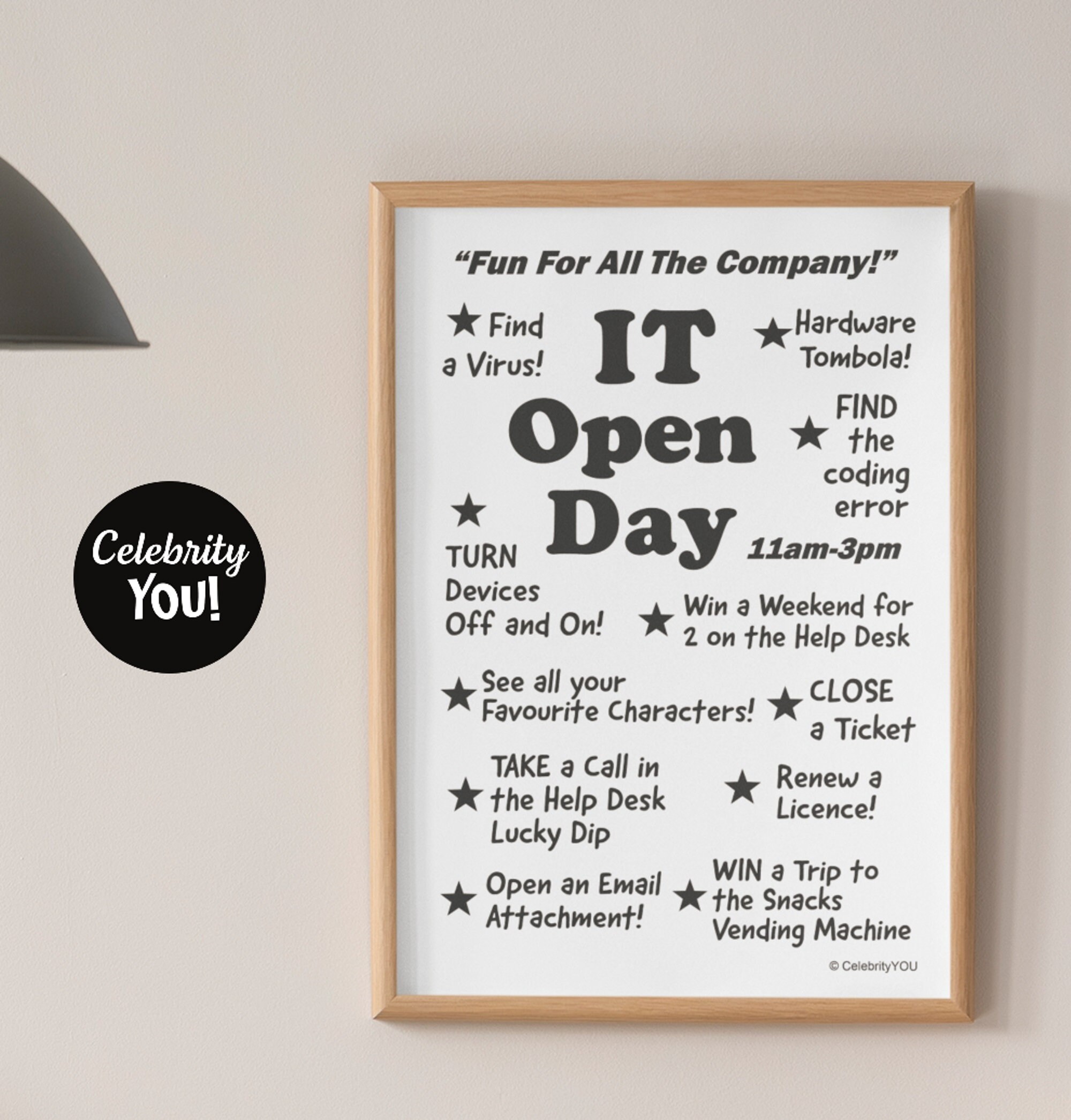 Funny IT Department PRINTABLE Office Sign Crazy Mad - Etsy UK