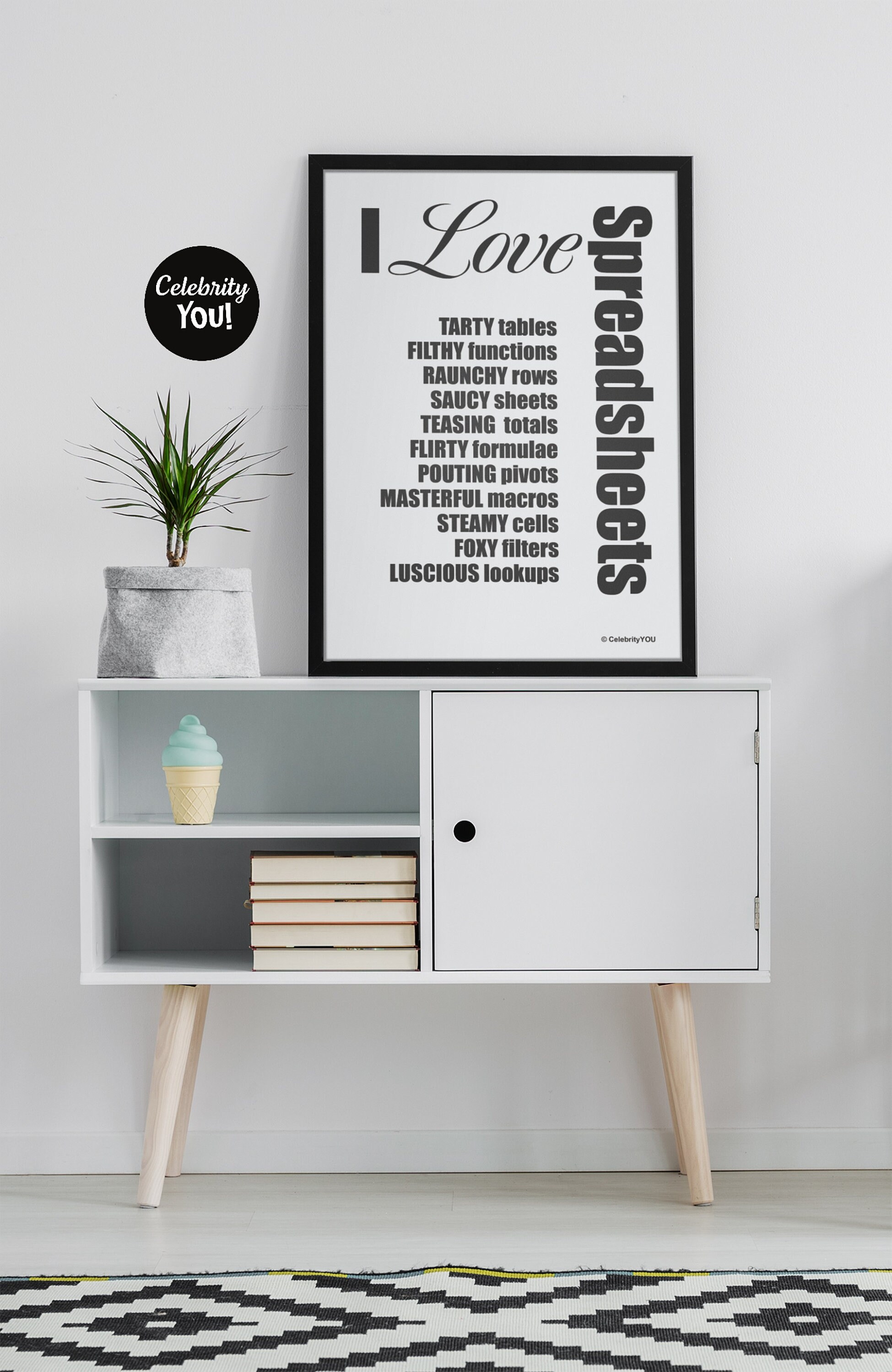 Reasons I Love Spreadsheets PRINTABLE Excel Wall Art, Funny Spreadsheet ...