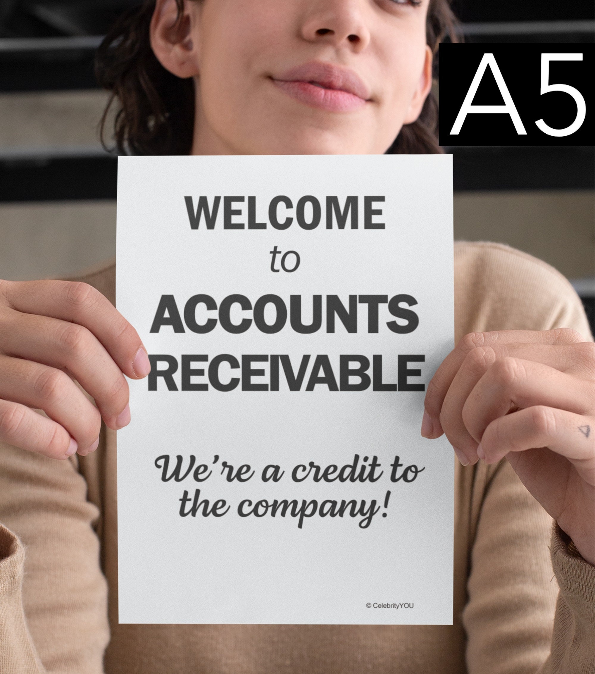 Welcome Accounts Receivable PRINT, Office SIGN, Funny Appreciation ...