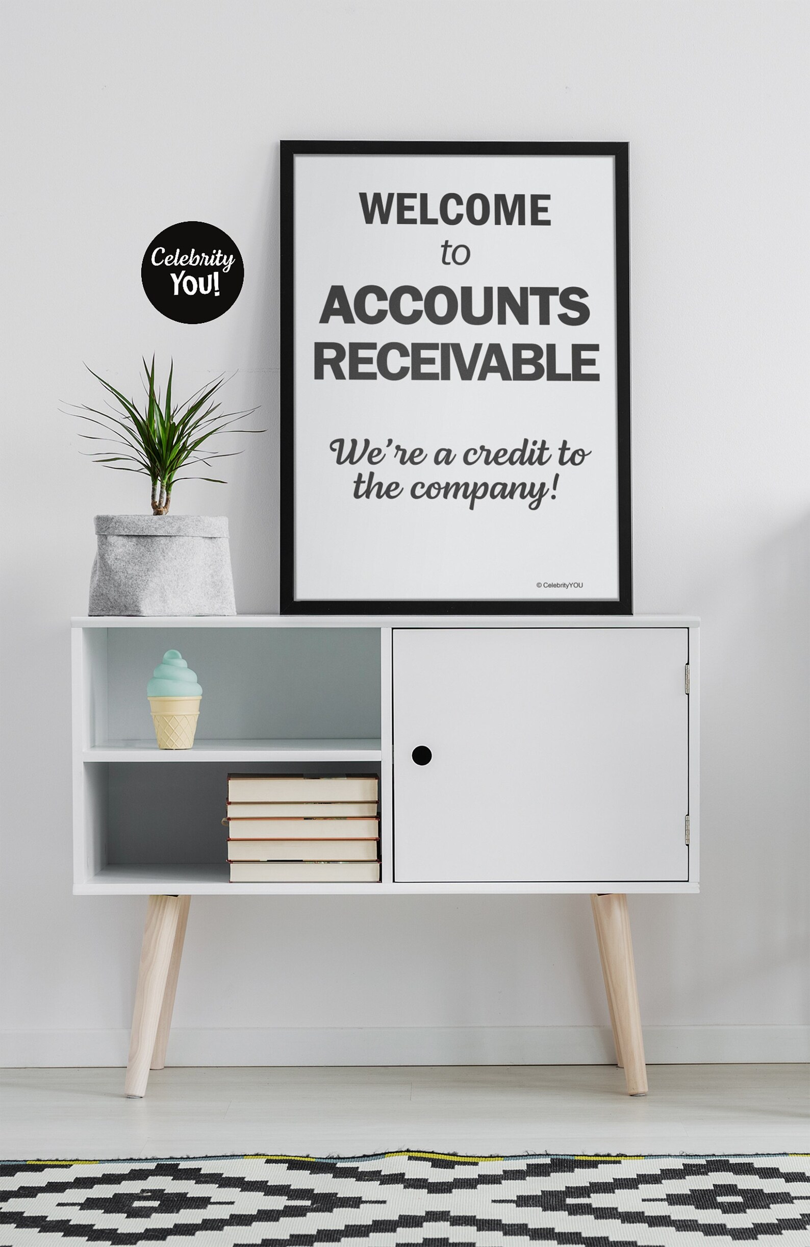 Welcome to Accounts Receivable PRINTABLE Office Decor Sign - Etsy