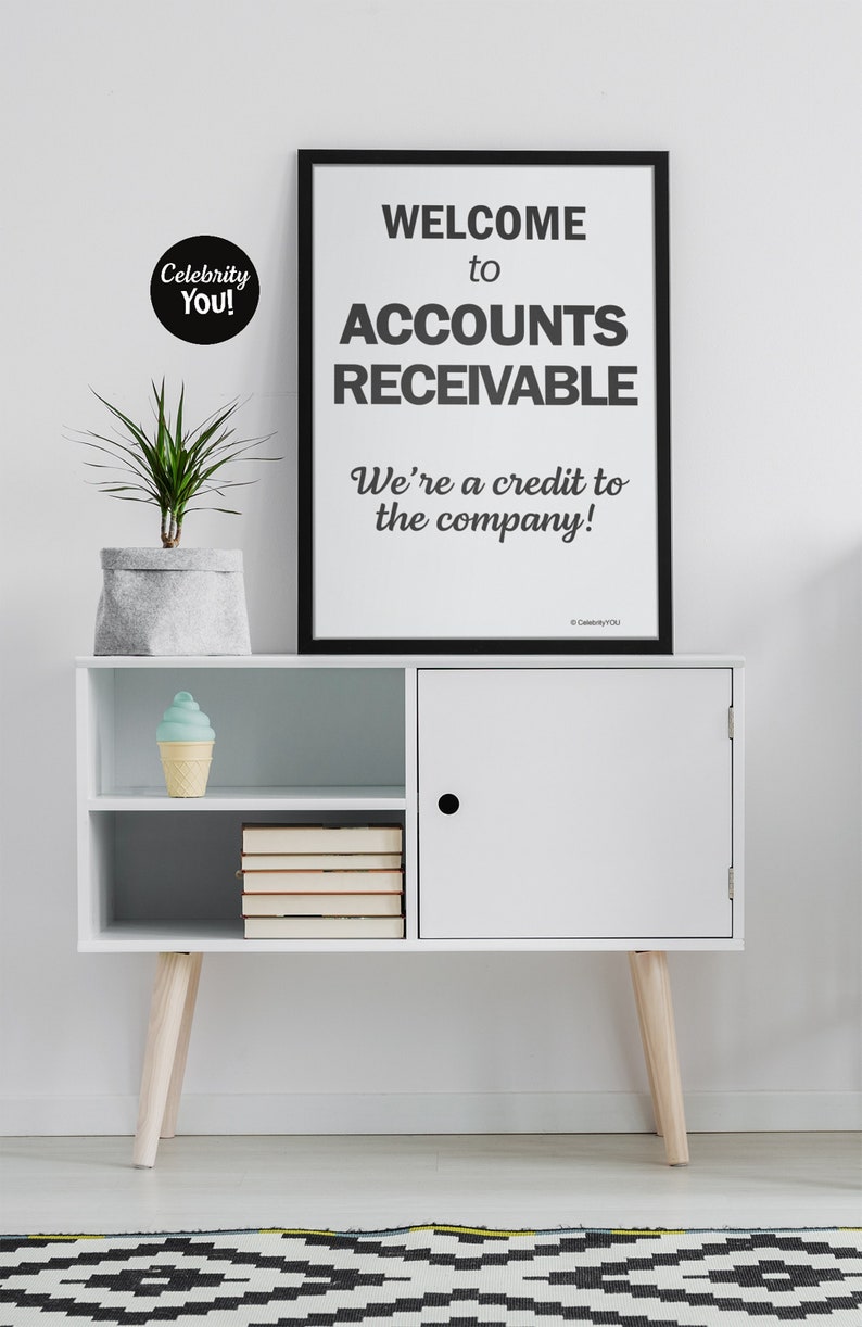 Welcome to Accounts Receivable PRINTABLE Office Decor Sign - Etsy