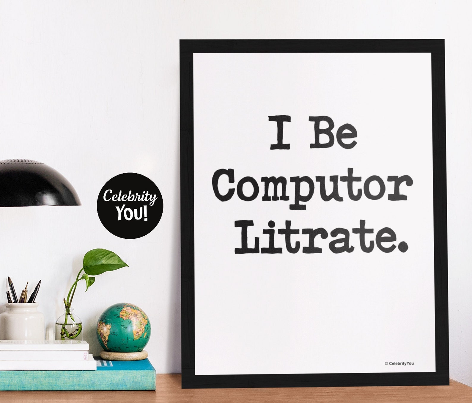 Computer Literate PRINTABLE Information Technology Sign | Etsy