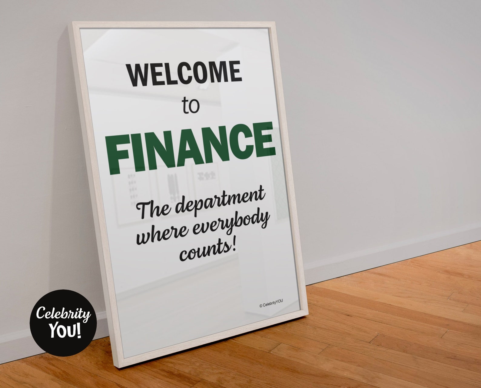 Welcome to Finance PRINTABLE Accounting Department Sign | Etsy