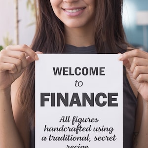 Welcome to Finance PRINTABLE Accounting Department Sign, Funny Humorous ...