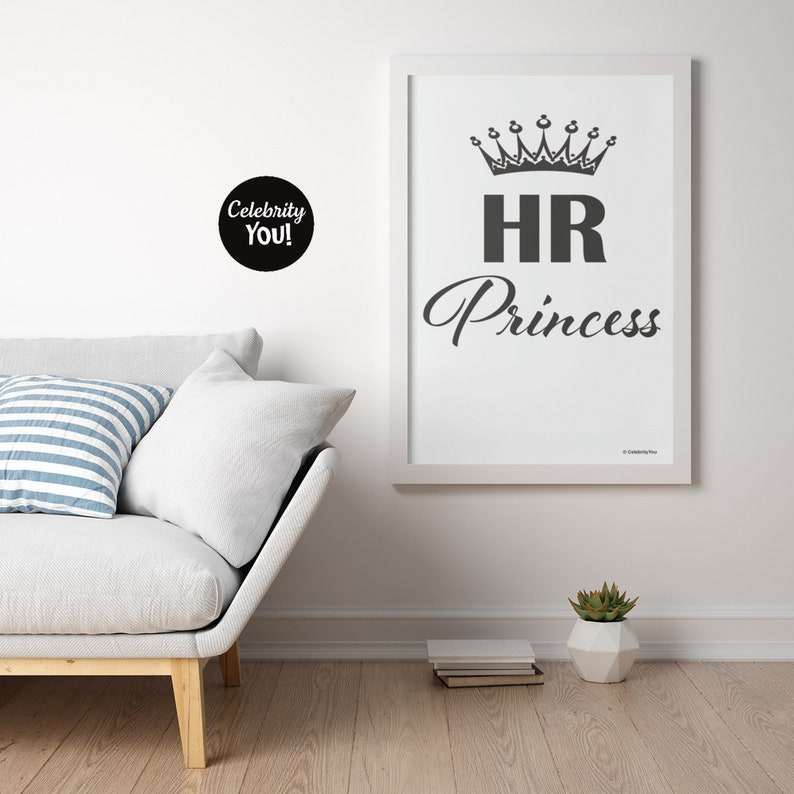 HR Princess PRINTABLE Human Resources Office Decor, Best Woman Hr ...