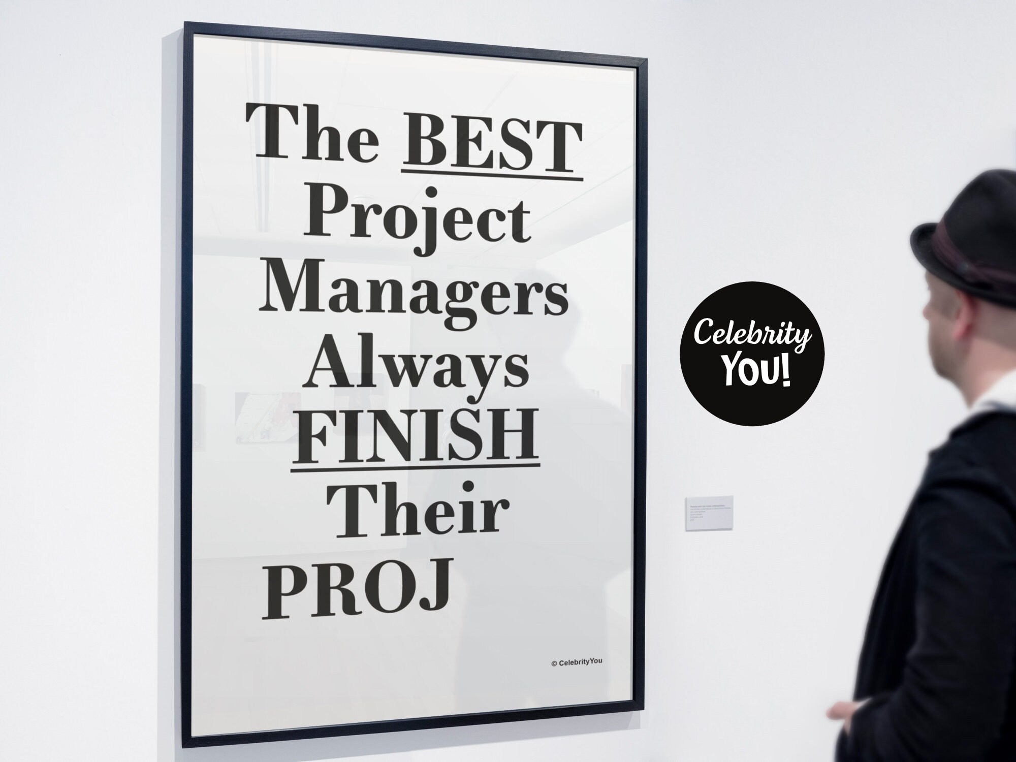 Best Project Manager PRINTABLE Project Office Sign, Motivational ...