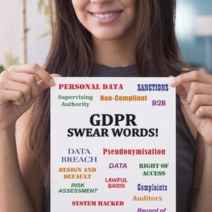 GDPR Swear Words Printable Poster: Data Controller Compliance Manager ...