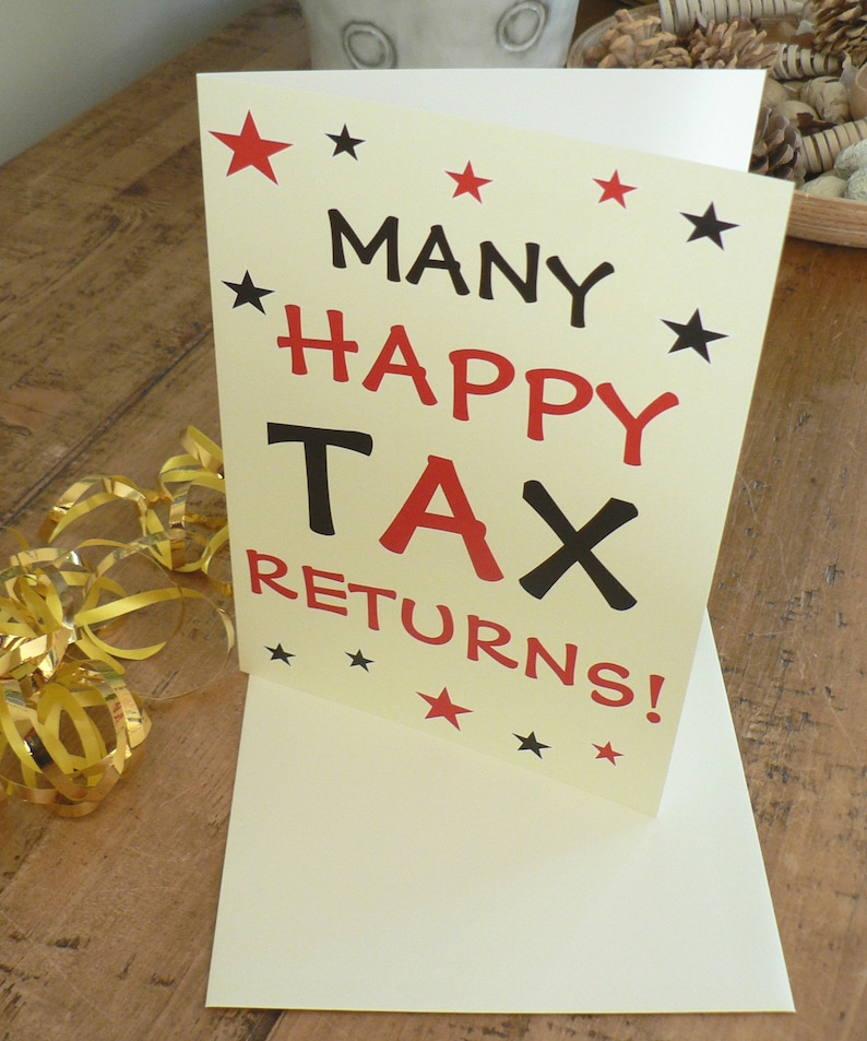 Happy Tax Returns Accountant Greeting Card, Thank You, Leaving, Good ...