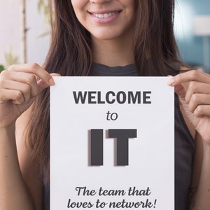 Welcome to IT PRINTABLE Information Technology Office Decor ...