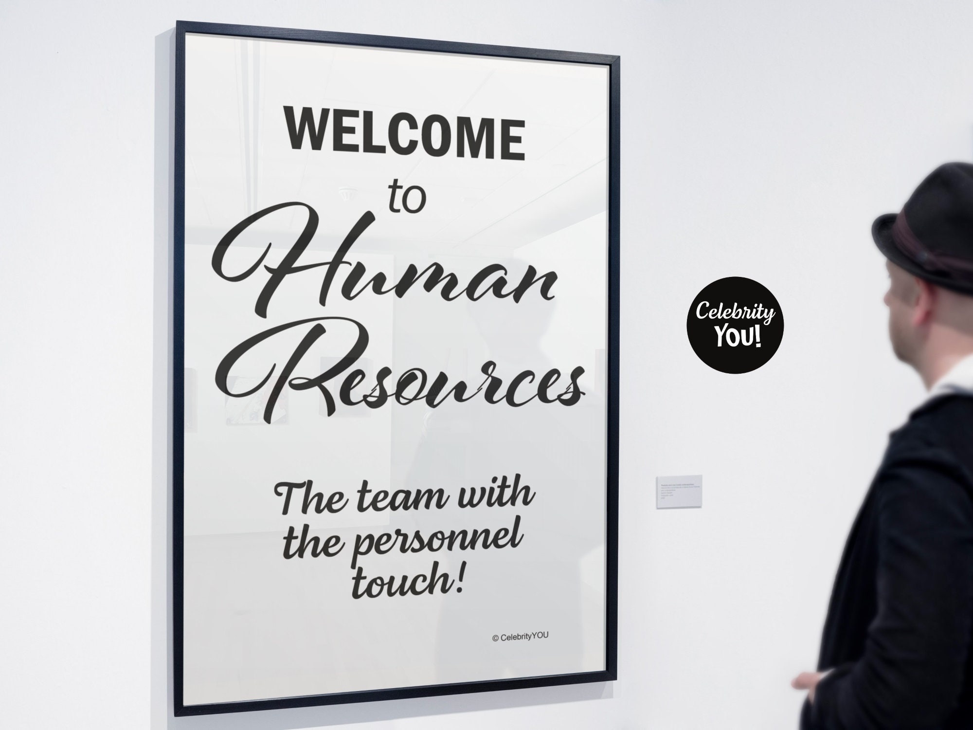 Welcome to Human Resources PRINTABLE Fun HR Office Decor, Motivational ...