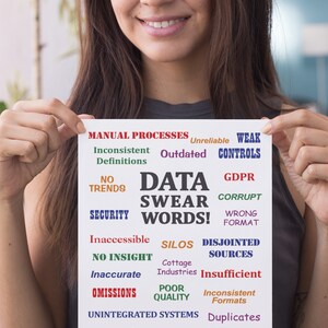 Data Swear Words PRINT Office Decor, Data Analyst Gift, Data Nerd, Big ...