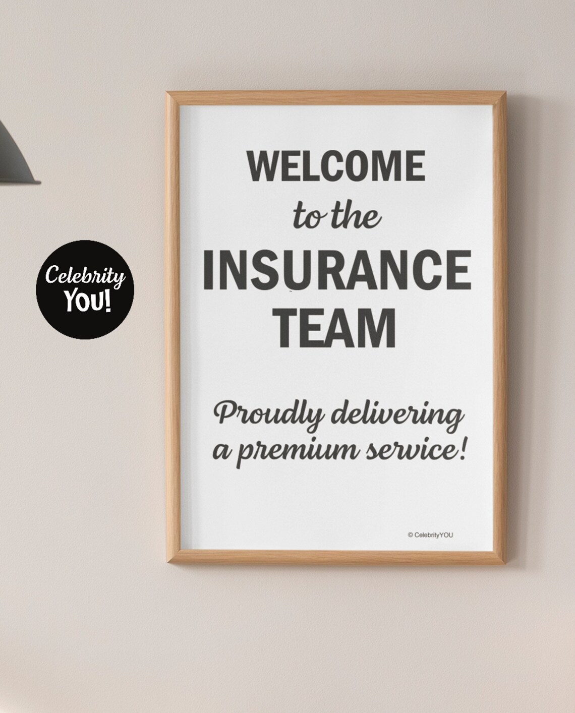 Insurance Agent Broker PRINTABLE Office Decor, Welcome to Insurance ...