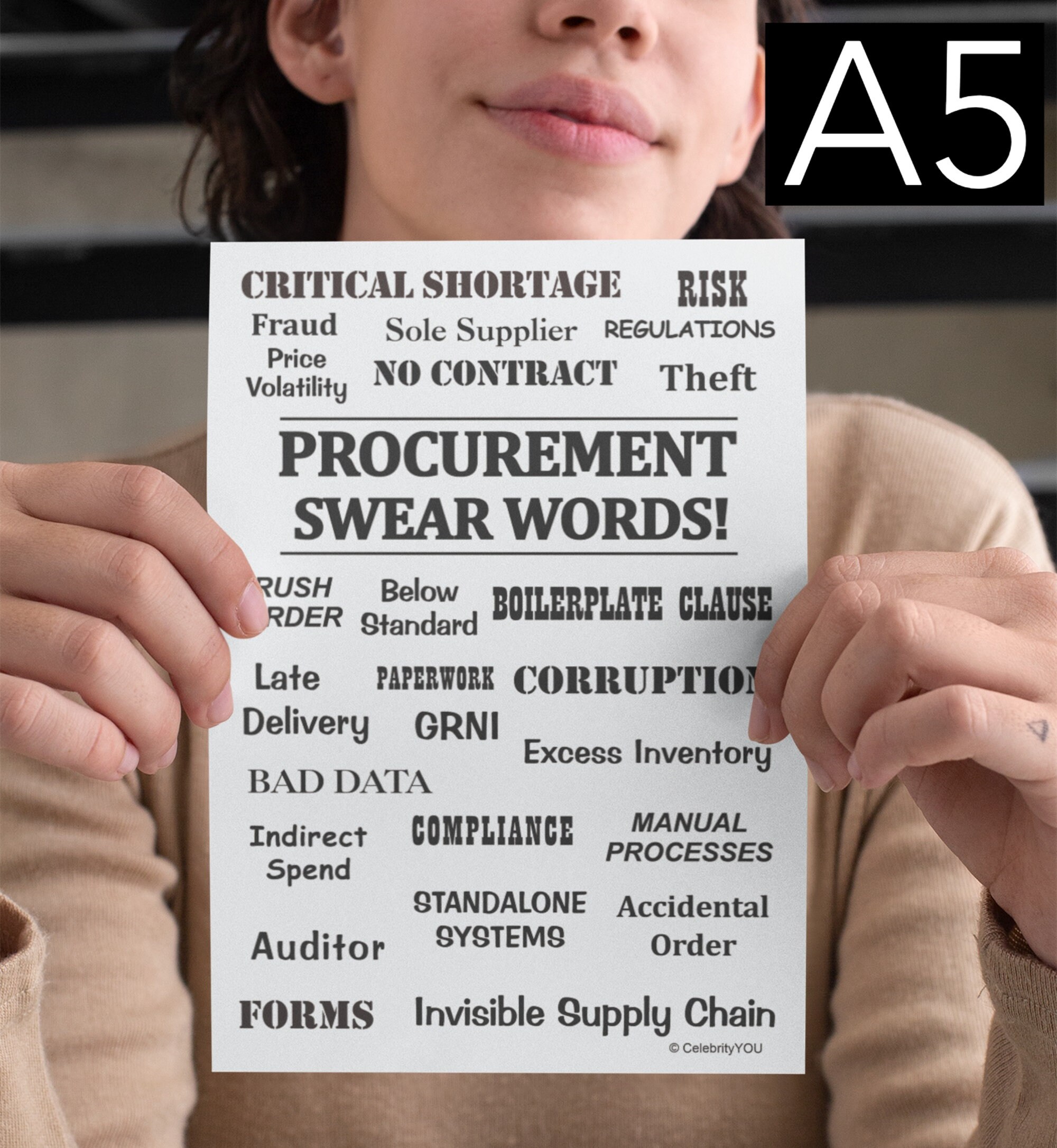 Procurement Swear Words PRINT Office Decor, Procurement Manager Gift ...