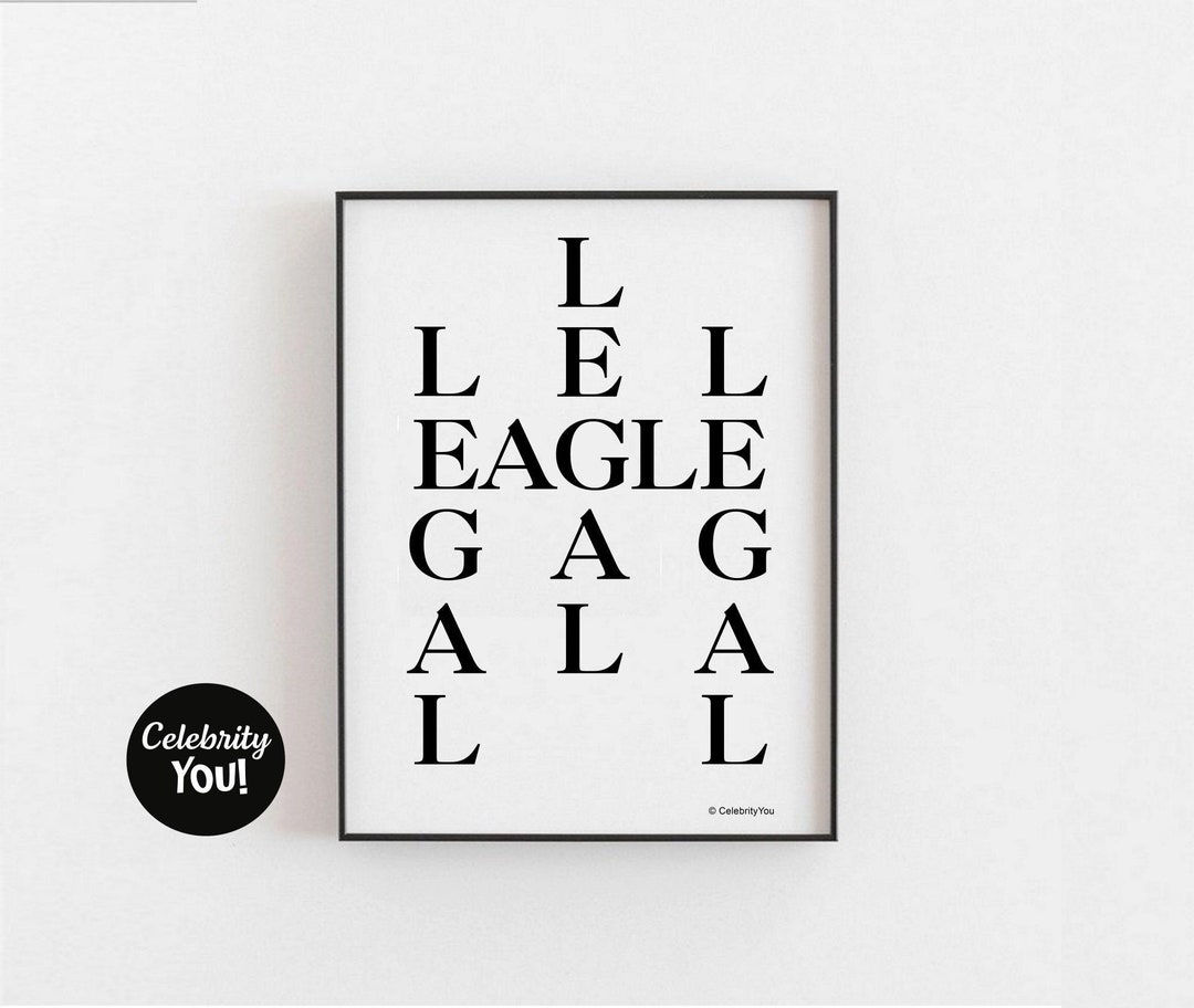 Legal Eagle PRINTABLE Lawyer Office Decor, Desk Sign, Lawyer Attorney ...