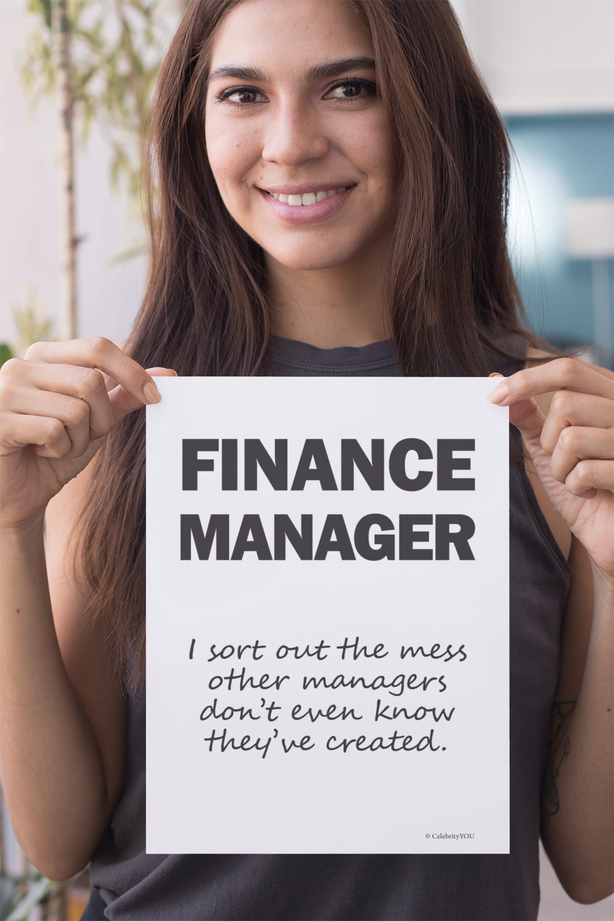 Finance Manager Definition PRINTABLE Office Sign, Funny Inspirational ...