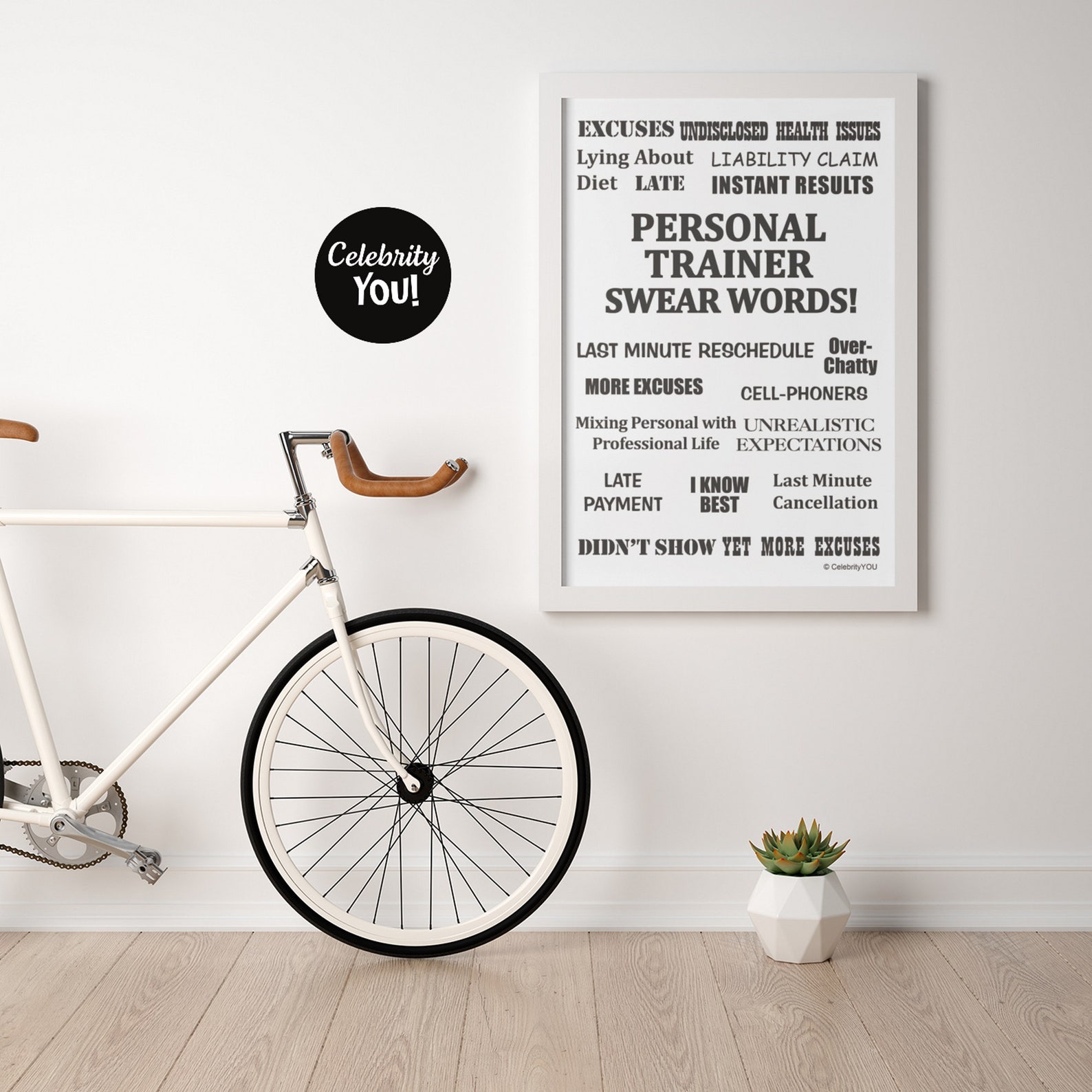 Personal Trainer Swear Words PRINTABLE Gym Sign, Annoyingly Funny ...
