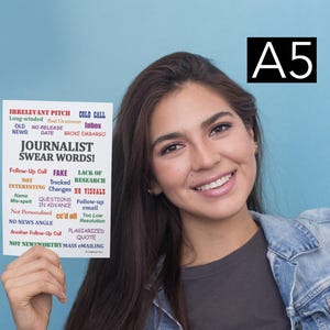 Journalist Swear Words PRINTABLE COLOUR Office Decor, Annoyingly Funny ...