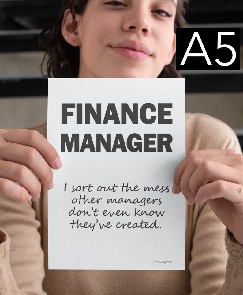 Finance Manager Definition PRINT Office Decor, Funny Accountant Gift ...