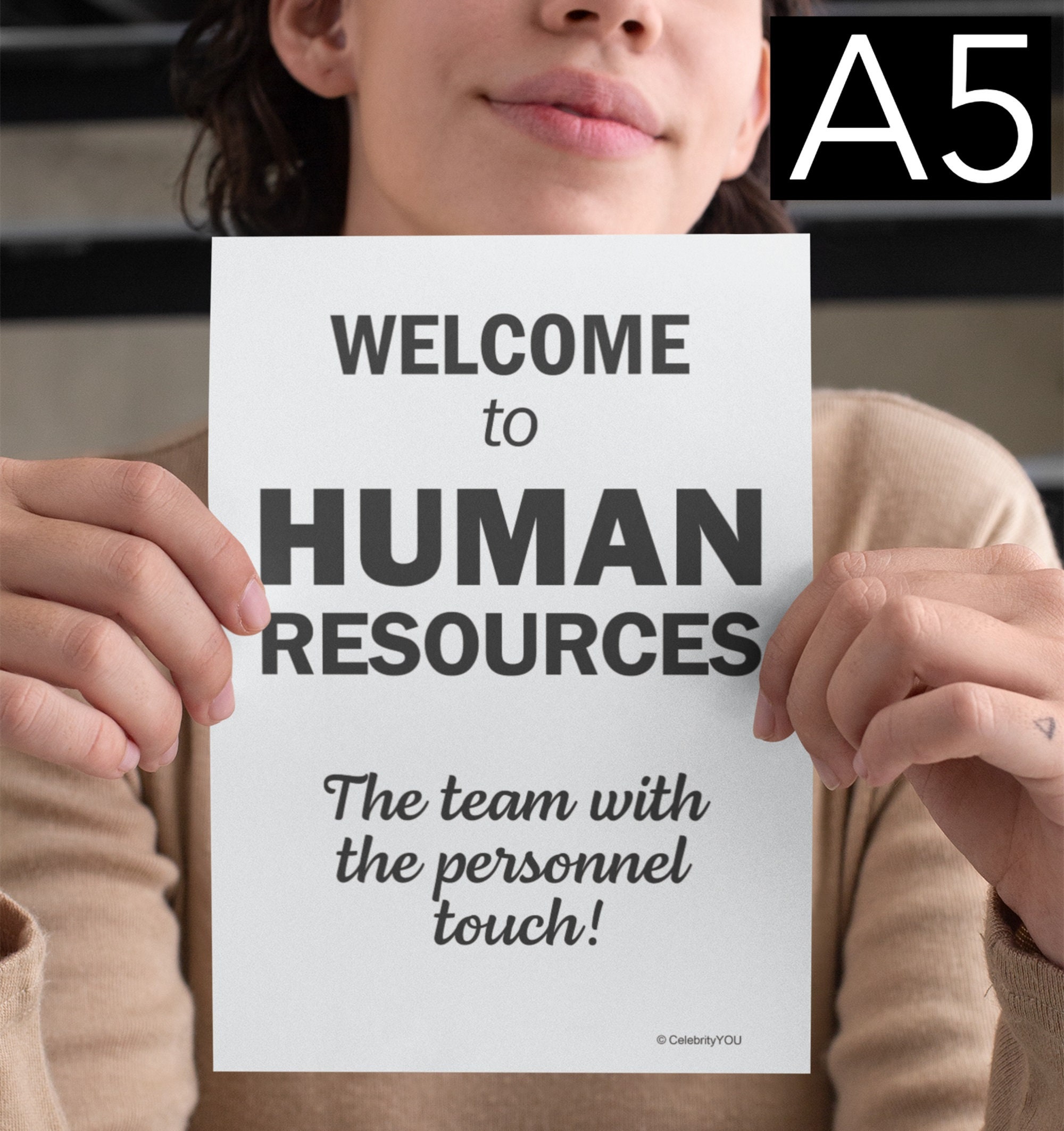 Welcome to Human Resources PRINT, HR Department Office Sign ...