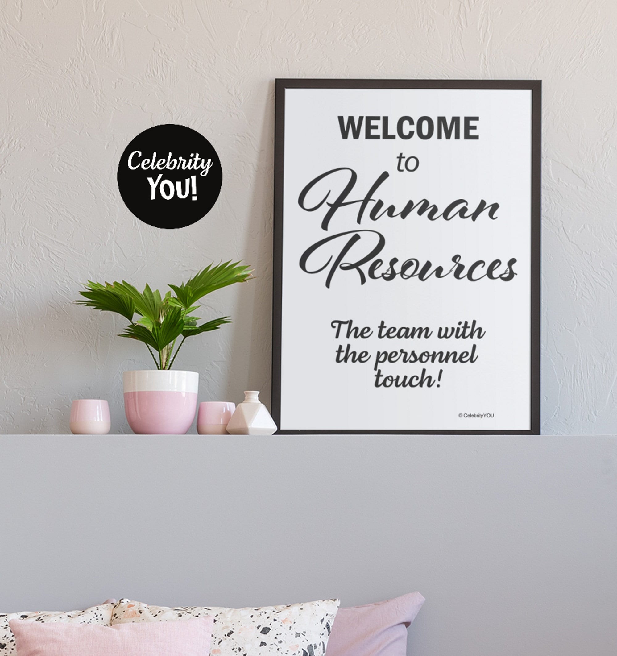 Welcome to Human Resources PRINTABLE Fun HR Office Decor, Motivational ...