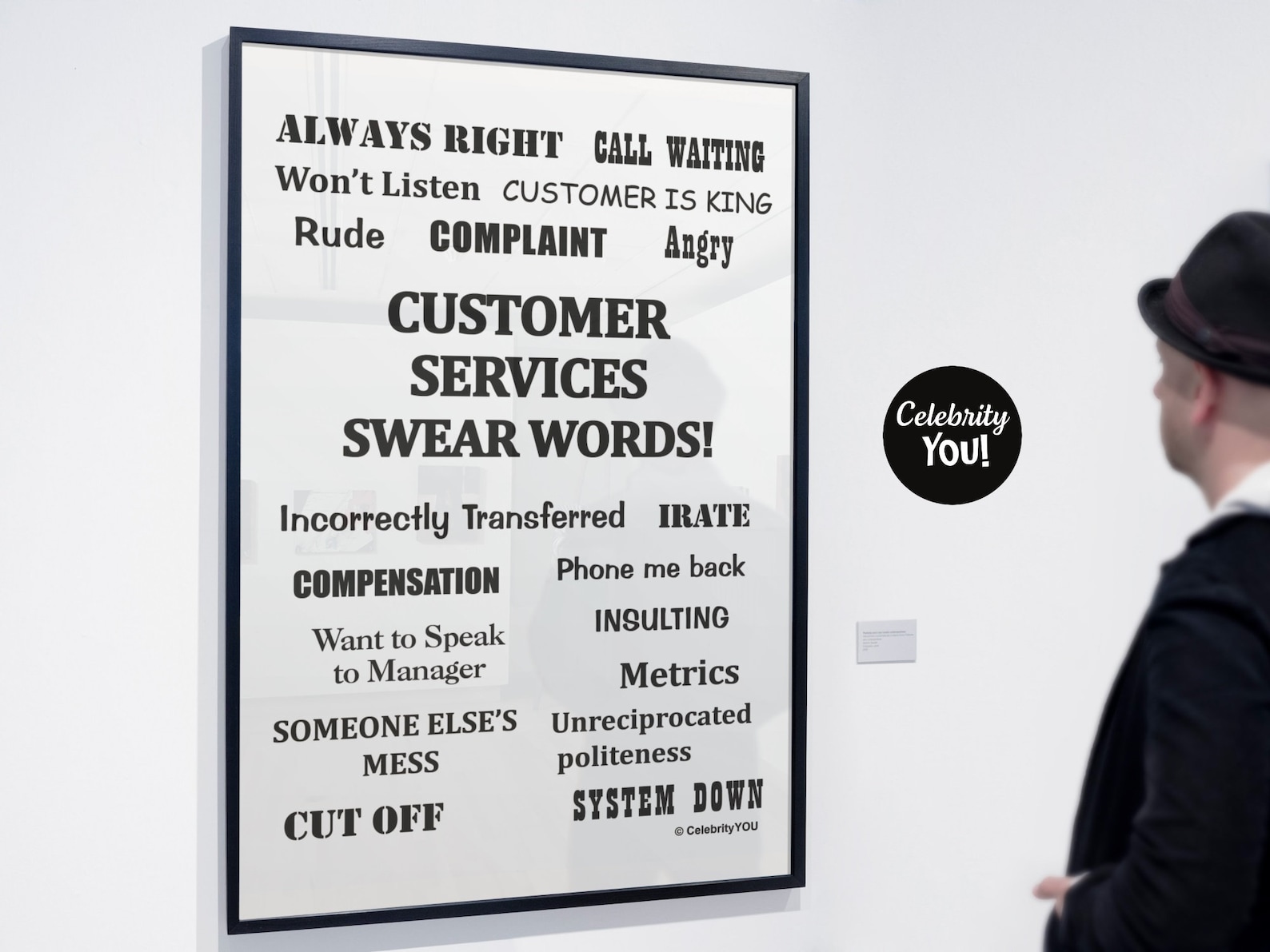 Customer Services Swear Words PRINTABLE Home Office Decor Print, Funny ...