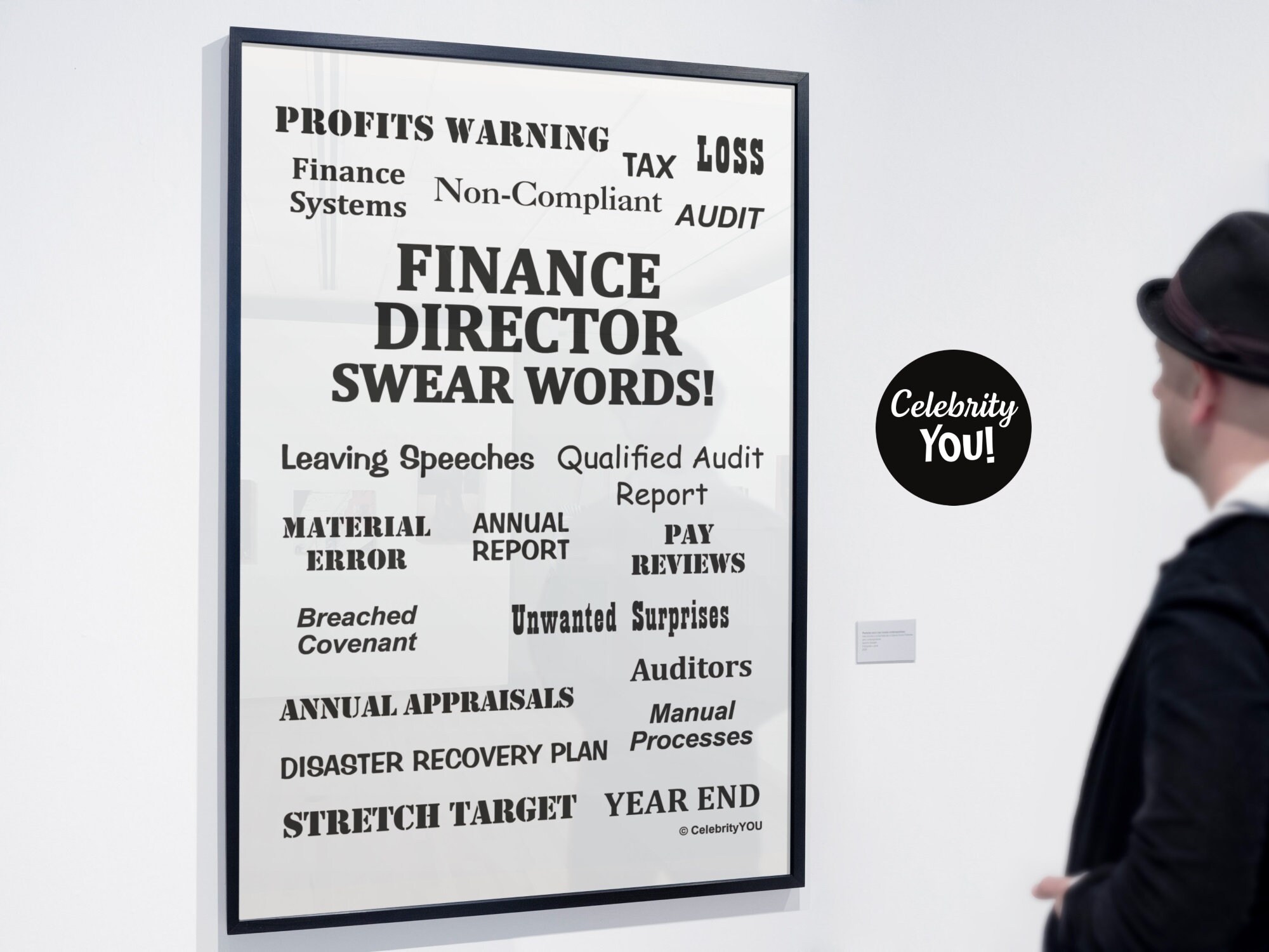 Finance Director Swear Words PRINTABLE Home Office Decor, Annoyingly ...