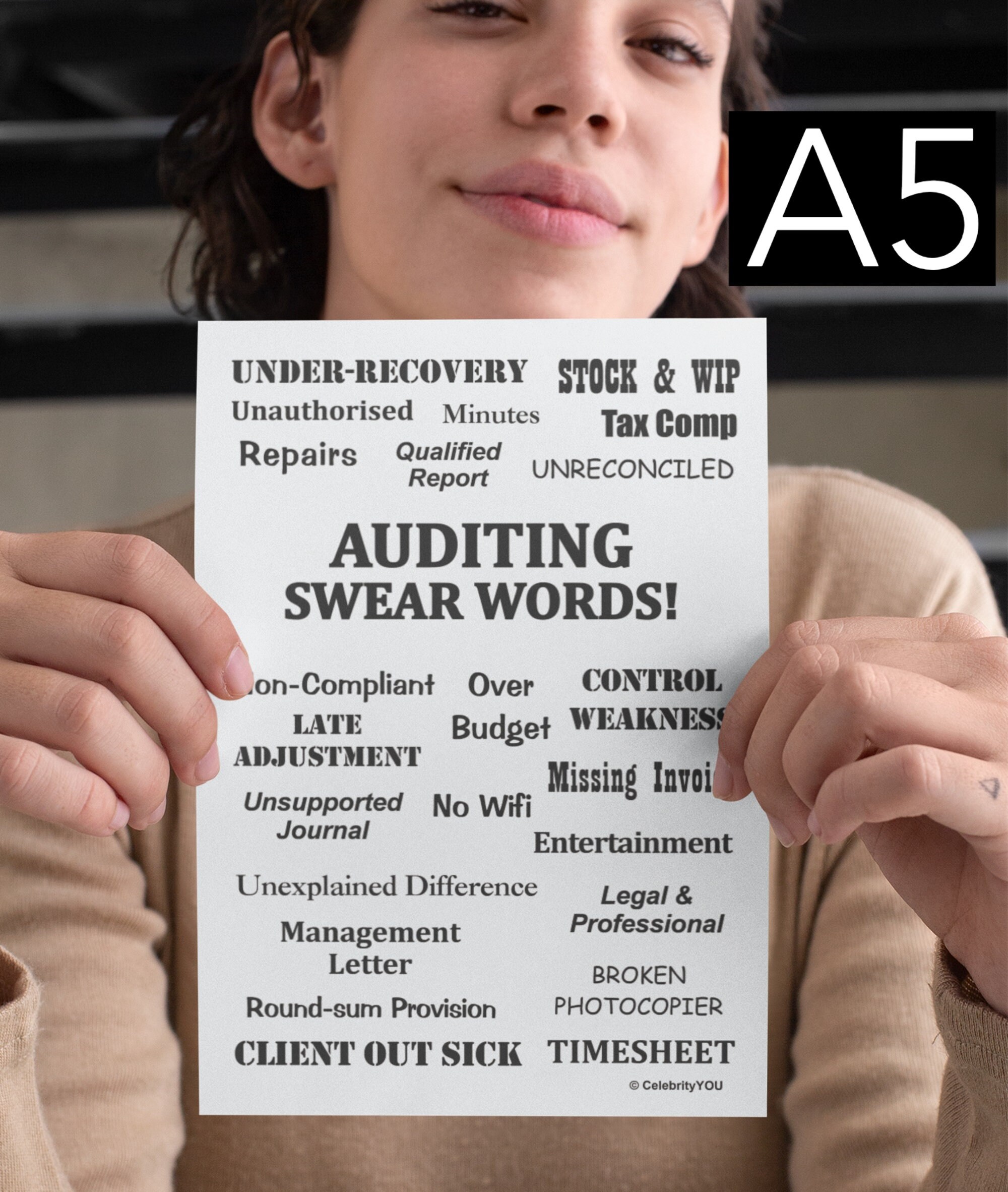 Auditing Swear Words PRINT Office Decor, Funny Auditor Gift, Pet Peeves ...