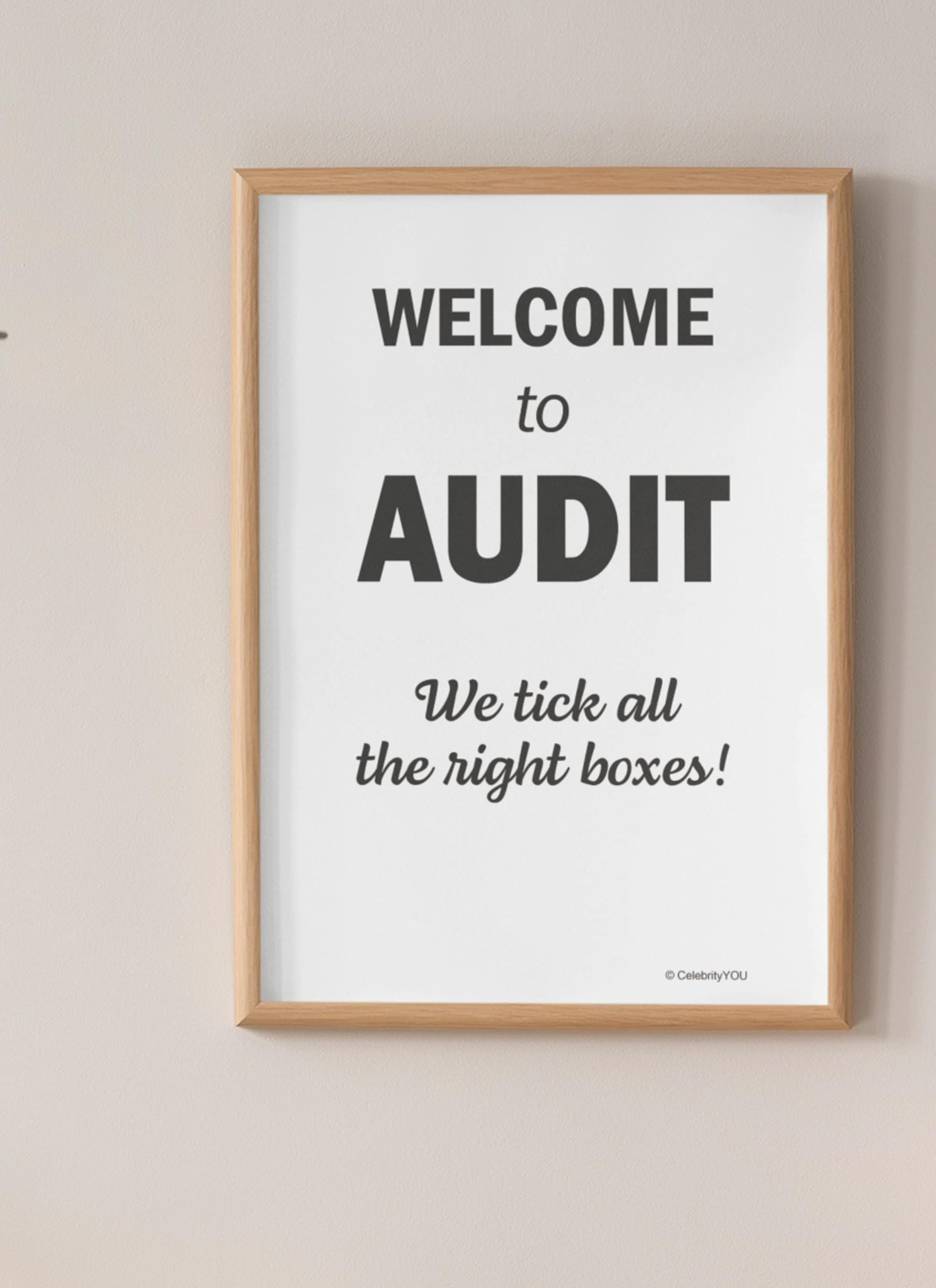 Welcome to Audit PRINT, Office Sign Decor, Funny Auditor Gift, Secret ...
