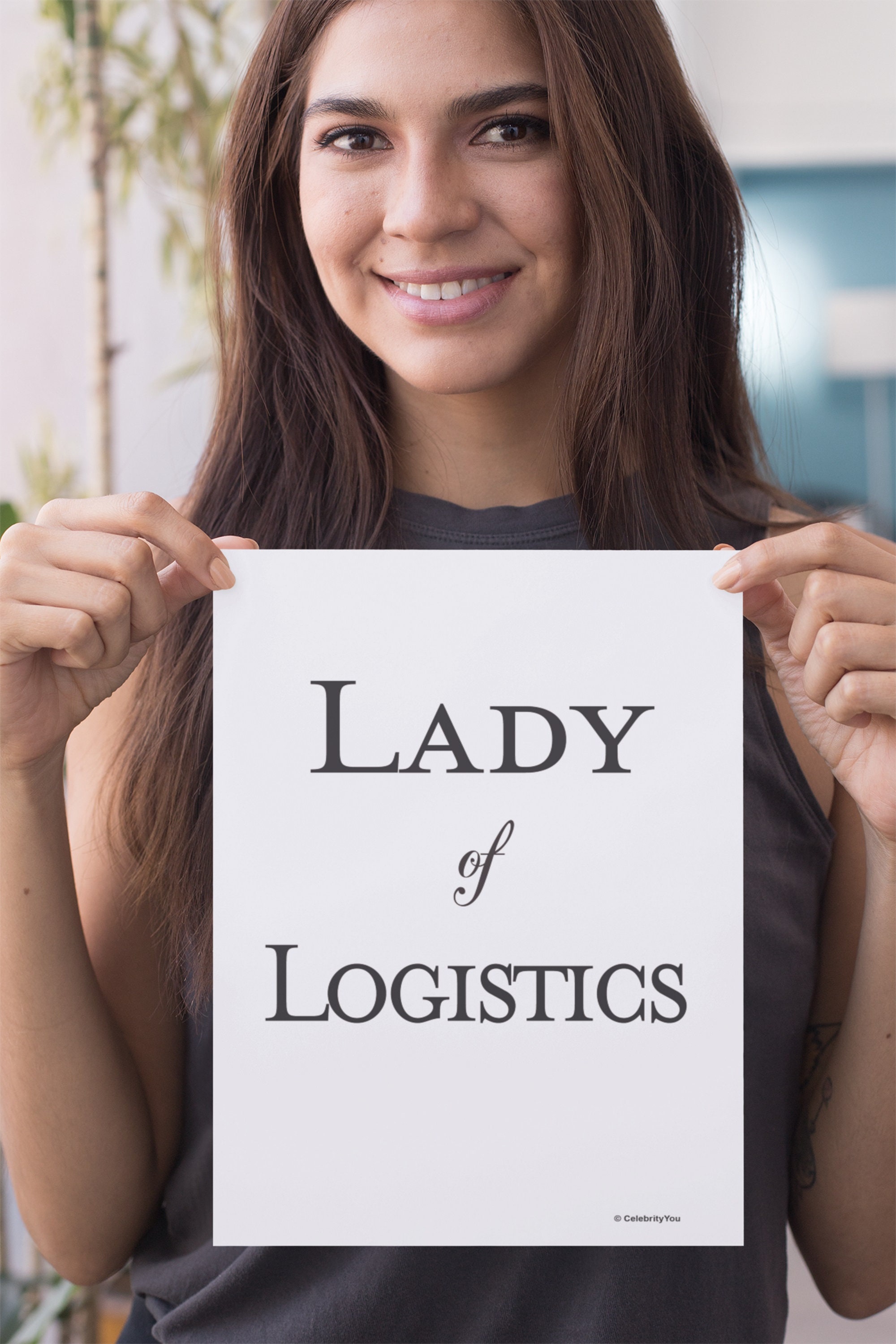 Lady Logistics PRINTABLE Office Decor, Funny Logistics Manager Gift ...