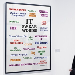 Information Technology Swear Words PRINTABLE Office Decor, Funny IT ...