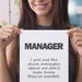 Manager Definition PRINTABLE Office Sign, Funny Management Motivational ...