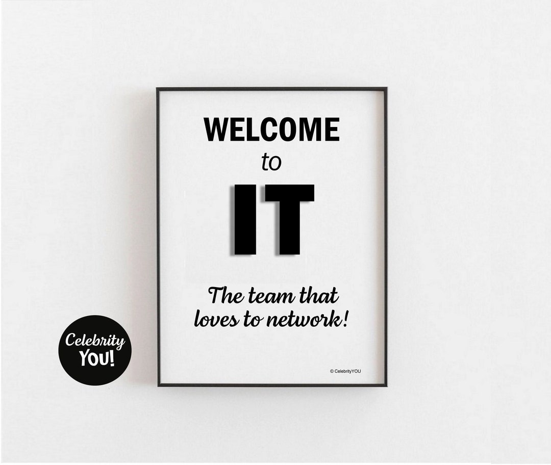 Welcome to IT PRINTABLE Information Technology Office Decor ...